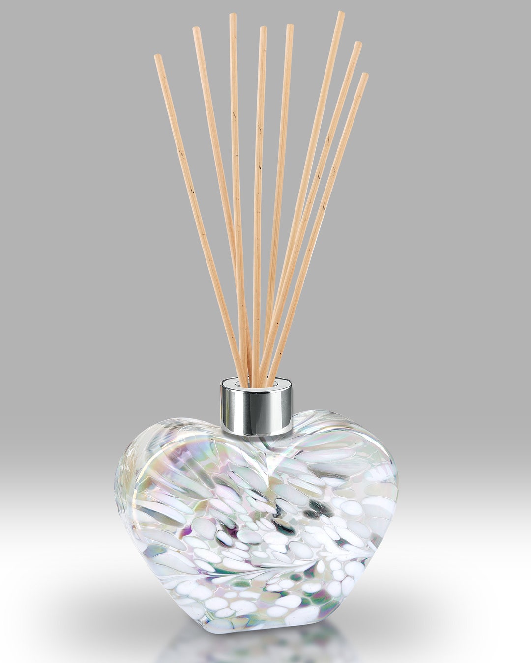 Handmade Mouth Blown Heart Reed Diffuser by Nobile Glassware - Etsy