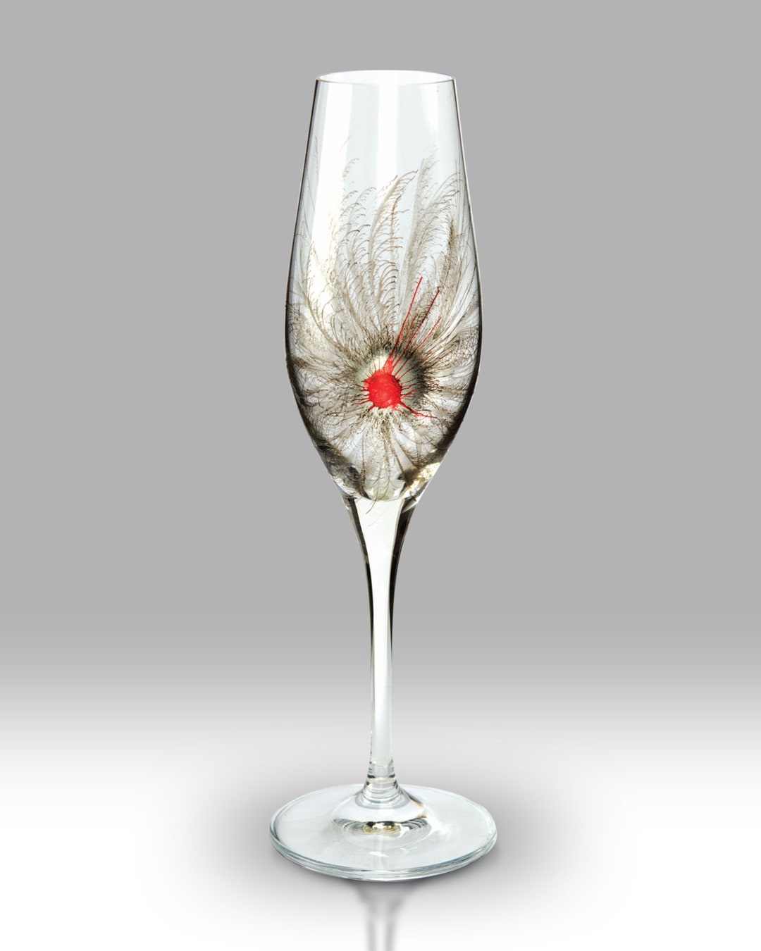 Ruby Fantasia - Champagne Flutes / Pair by Nobile Glassware - Etsy