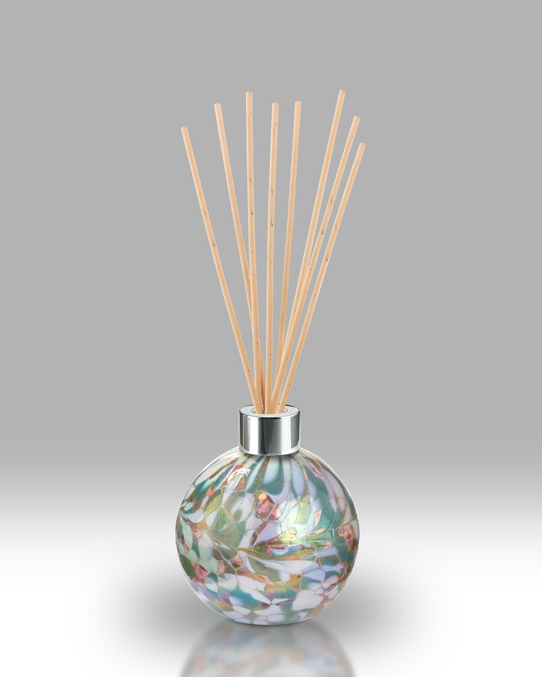 Handmade Mouth Blown Round Reed Diffuser by Nobile Glassware - Etsy UK
