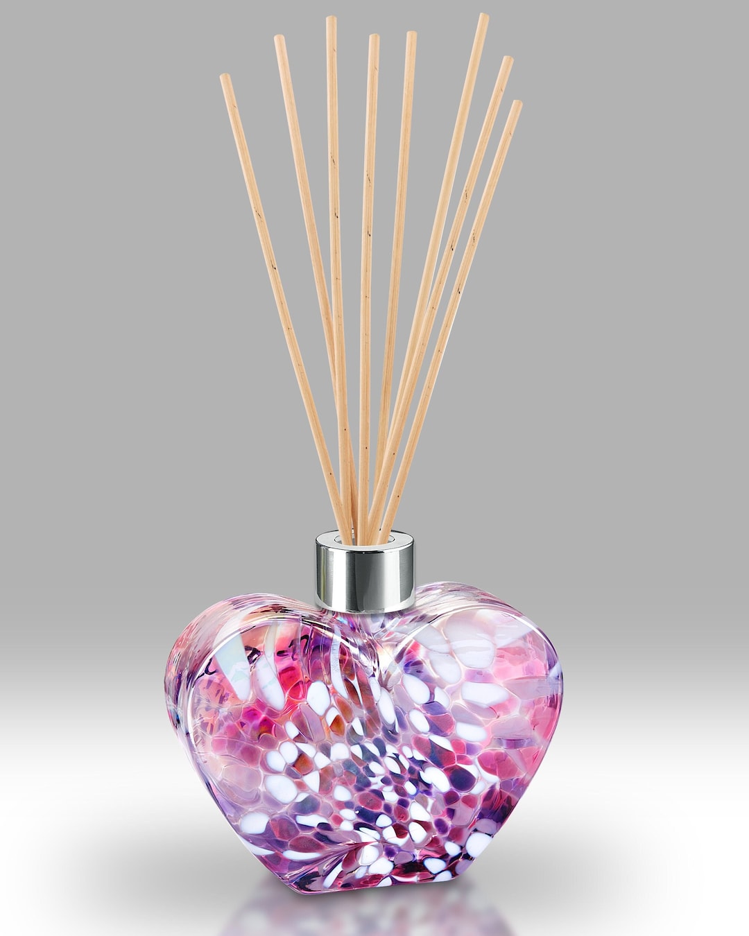 Handmade Mouth Blown Heart Reed Diffuser by Nobile Glassware - Etsy