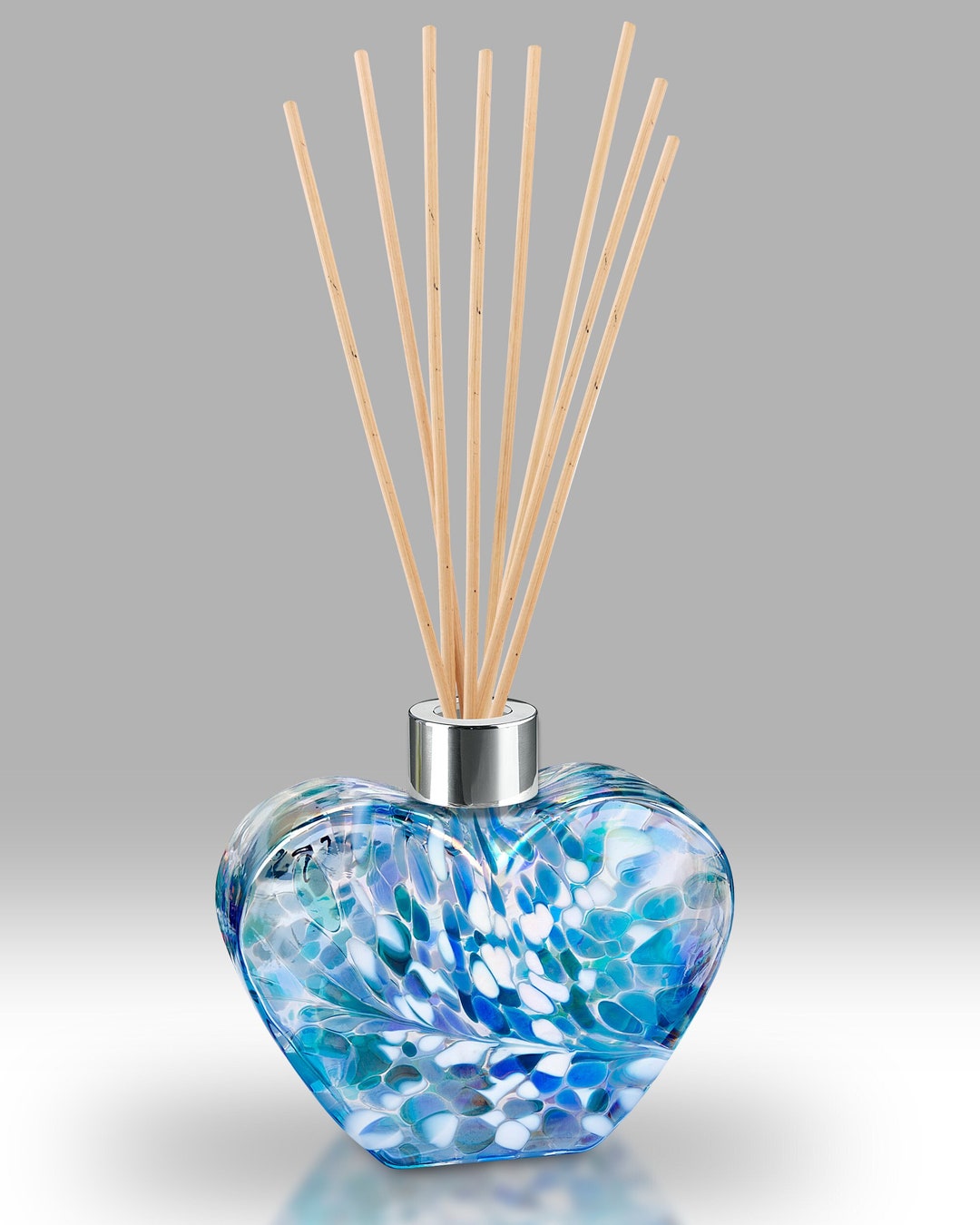 Handmade Mouth Blown Heart Reed Diffuser by Nobile Glassware - Etsy