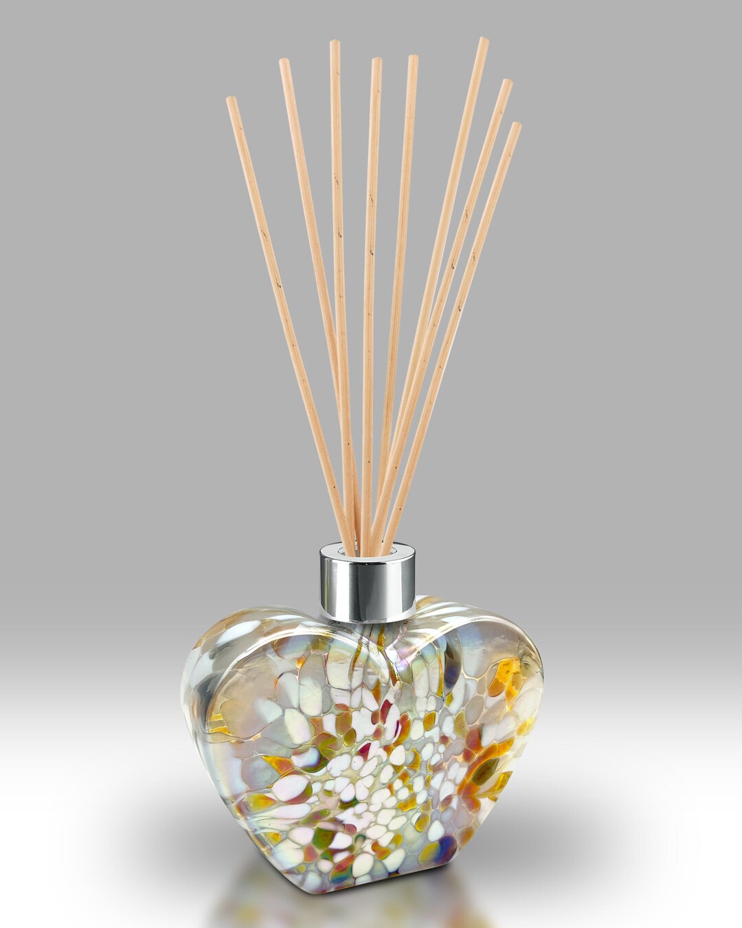 Handmade Mouth Blown Heart Reed Diffuser by Nobile Glassware - Etsy