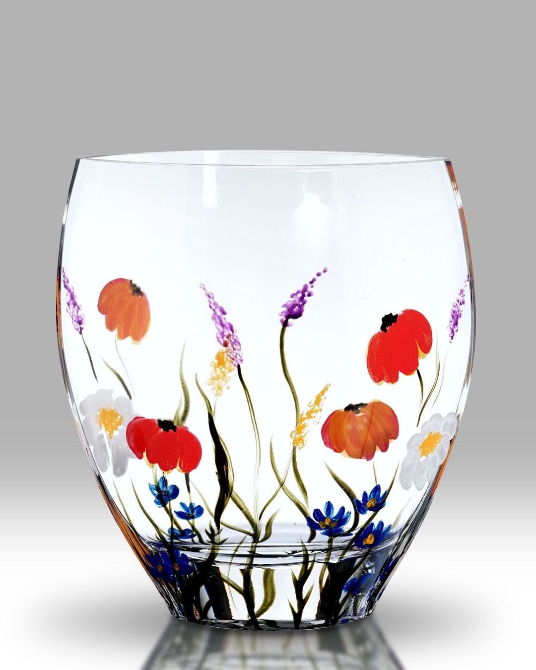 Meadow Collection - 21cm Curved Vase by Nobile Glassware - Etsy