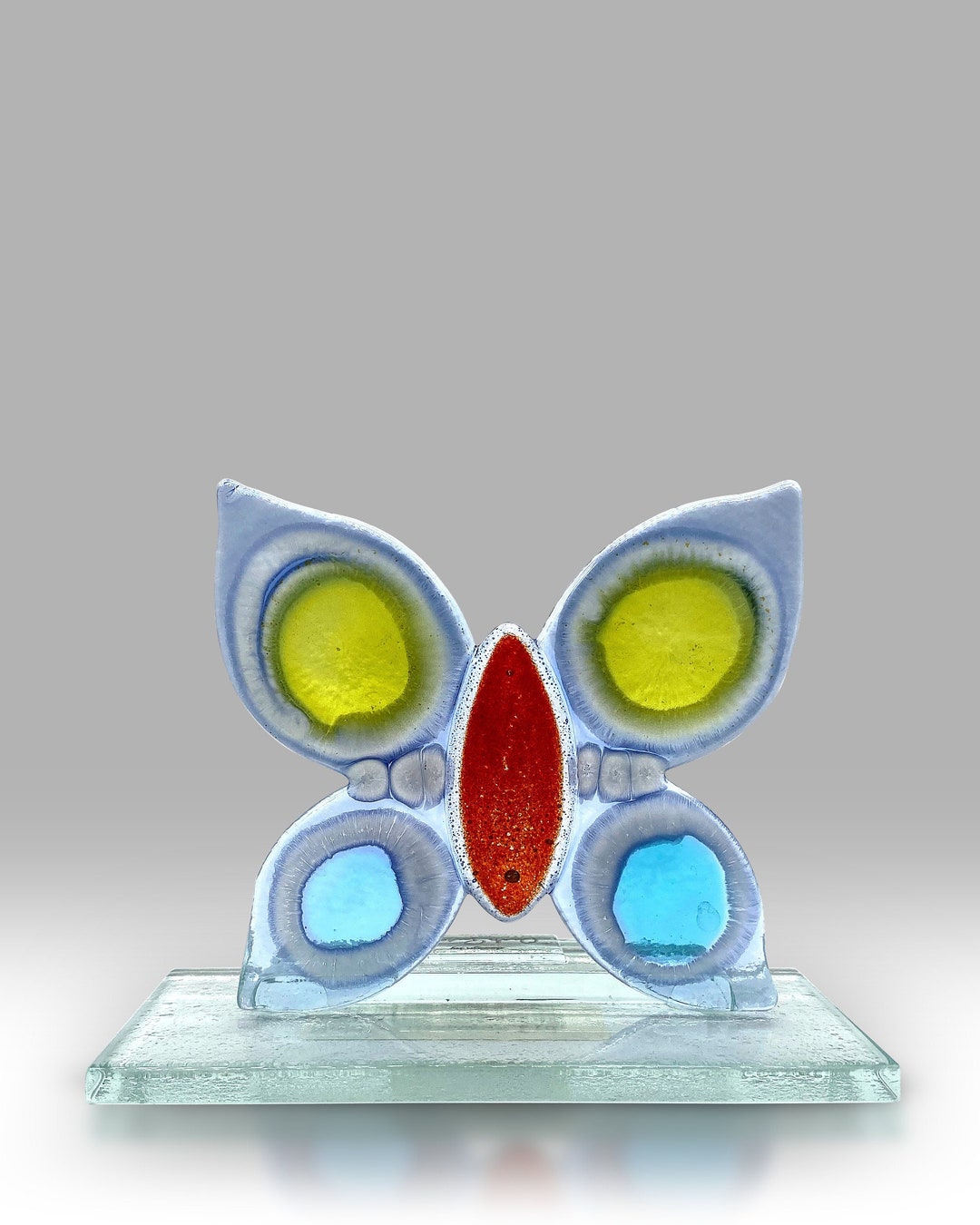 Handmade Fused Glass Butterfly - by Nobile Glassware - Etsy