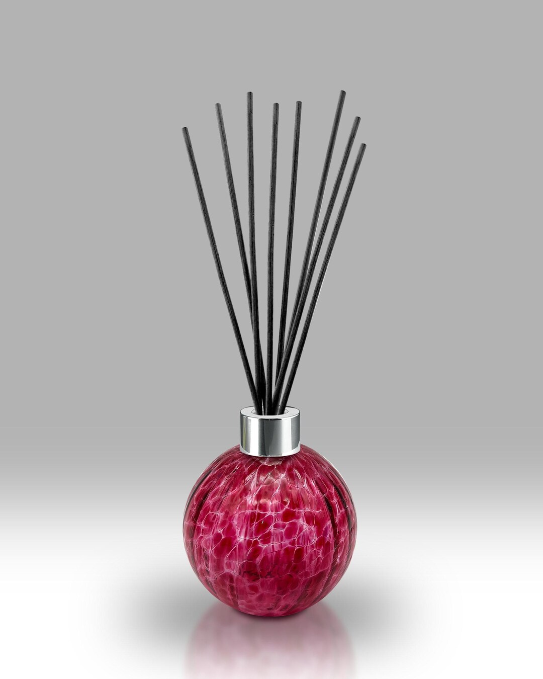 Handmade Mouth Blown Aurora Collection Round Reed Diffuser by Nobile Glassware - Etsy