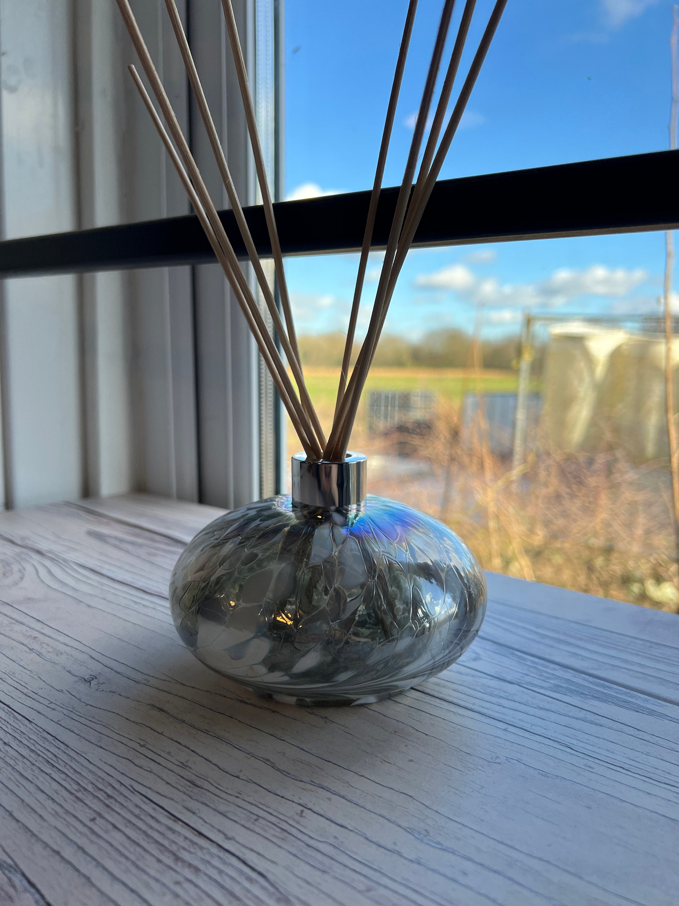 Handmade Mouth Blown Sphere Reed Diffuser by Nobile Glassware - Etsy