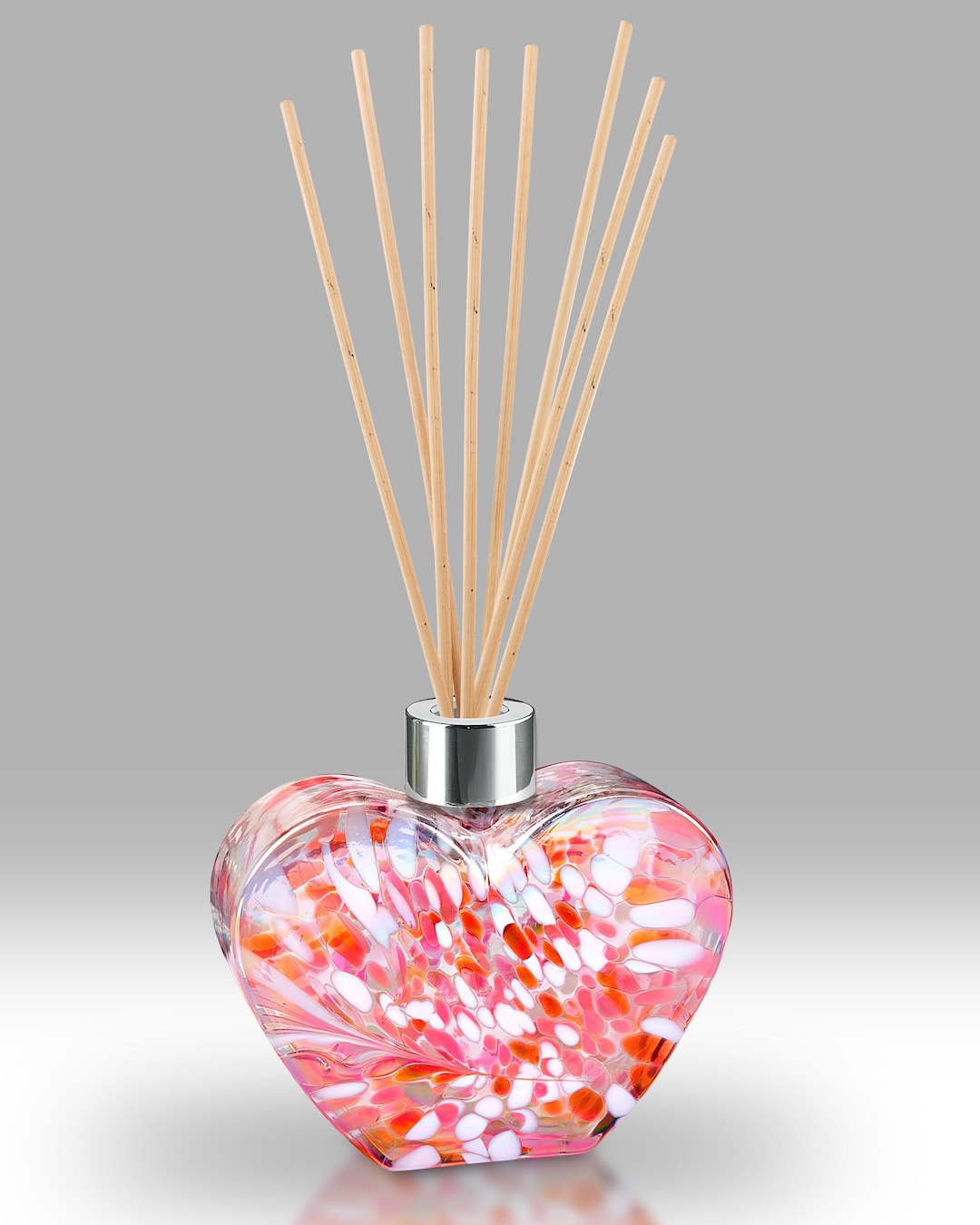 Handmade Mouth Blown Heart Reed Diffuser by Nobile Glassware - Etsy