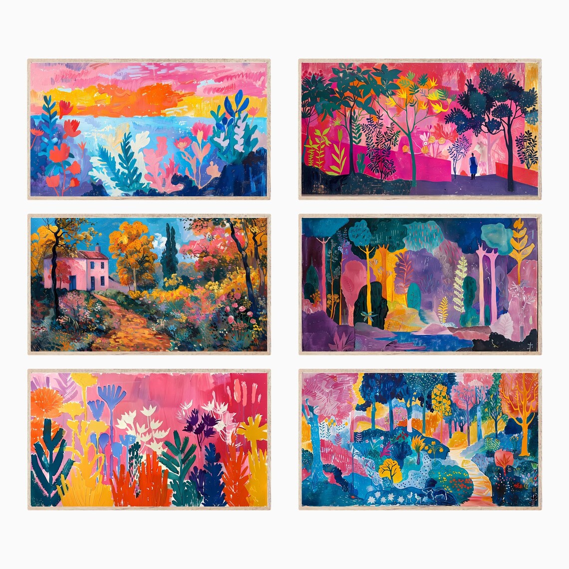 Matisse Frame TV Art Set of 12 Summer Garden Matisse Oil Painting ...