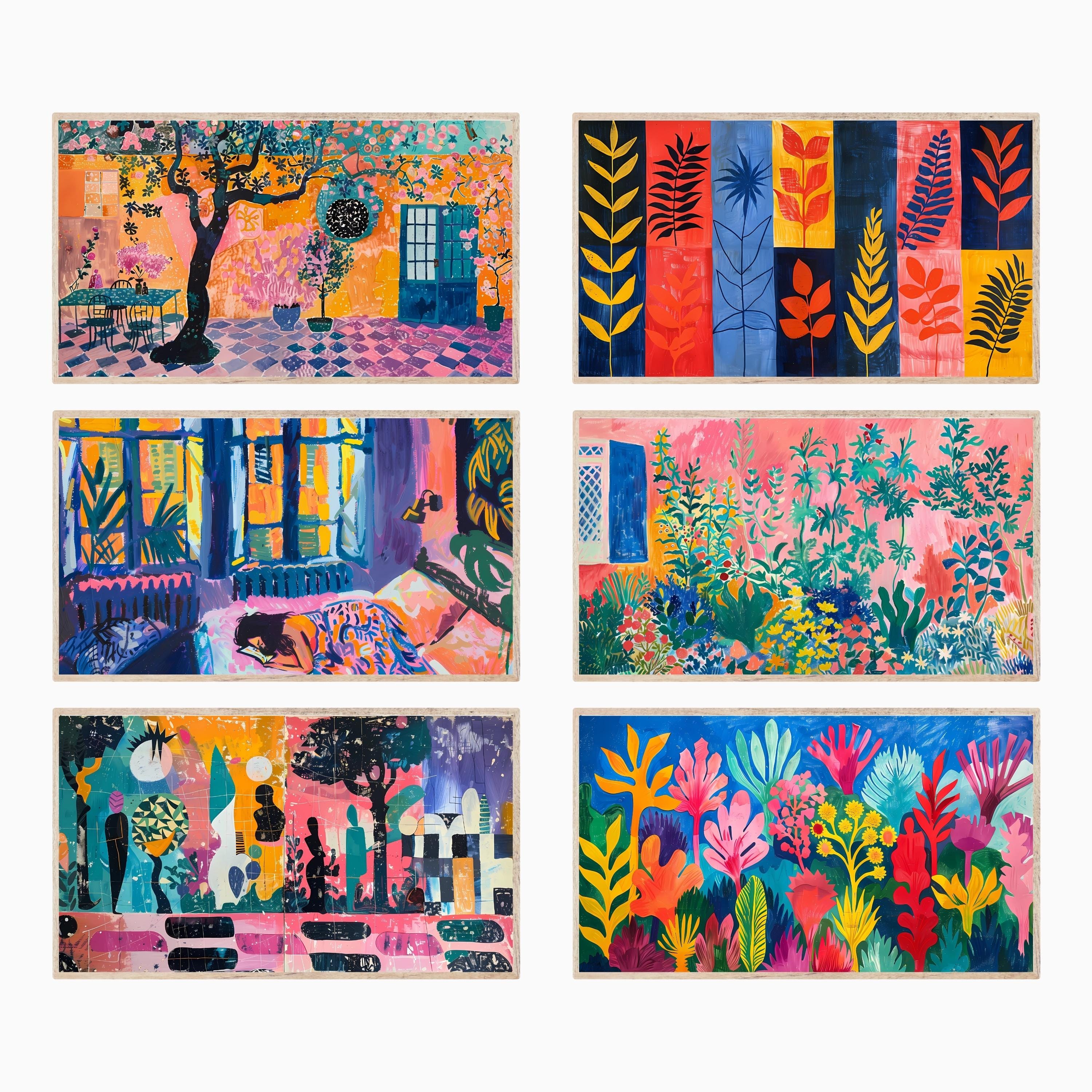 Matisse Frame TV Art Set of 12 Summer Garden Matisse Oil Painting ...