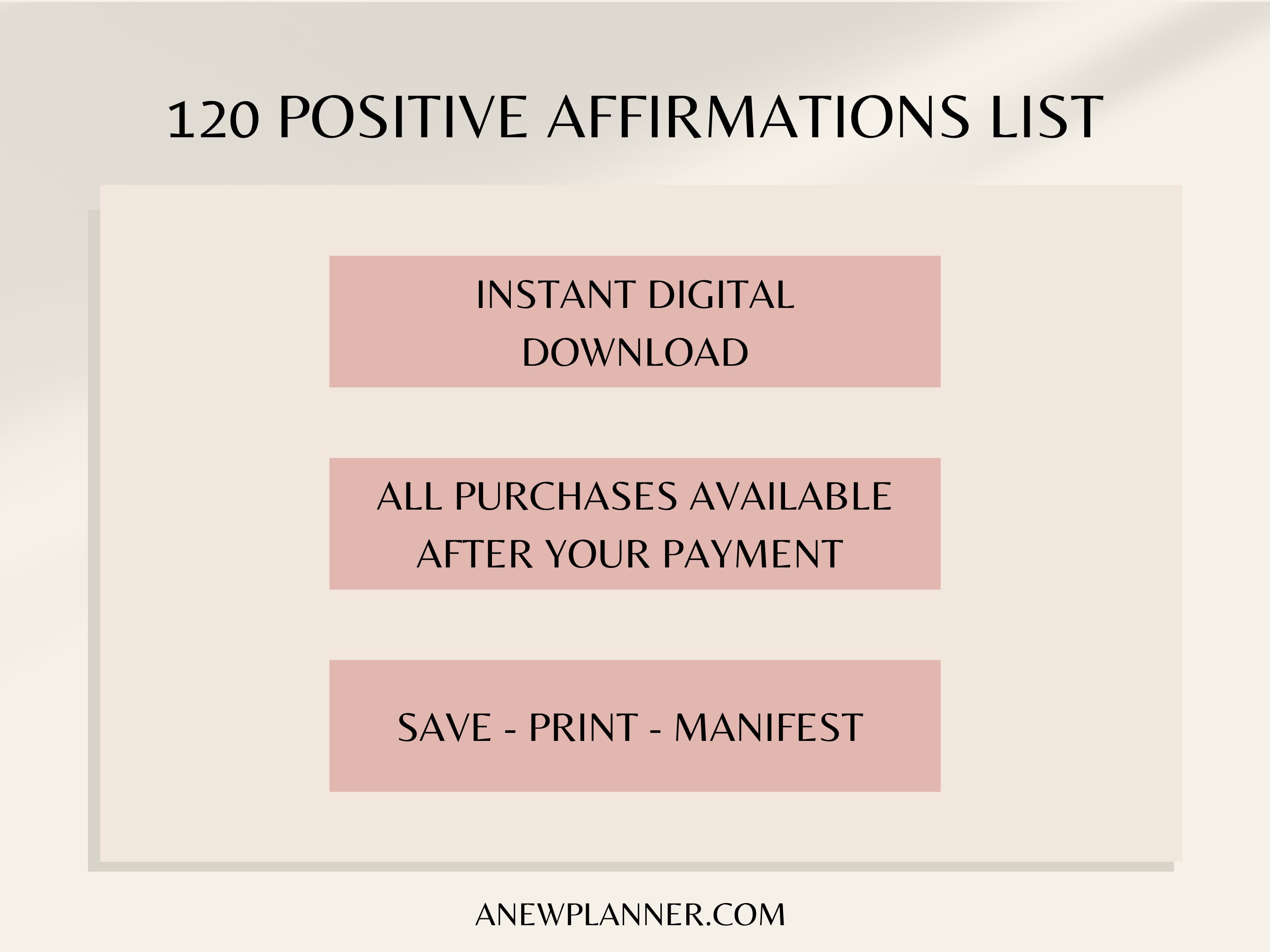 120 Daily Affirmations List, Self Love Affirmations, Goal Setting ...