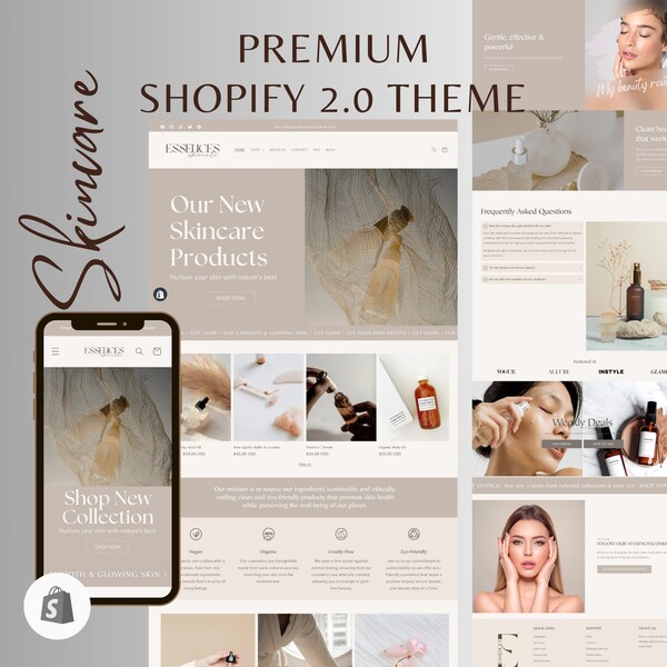 Shopify Website Templates - Etsy