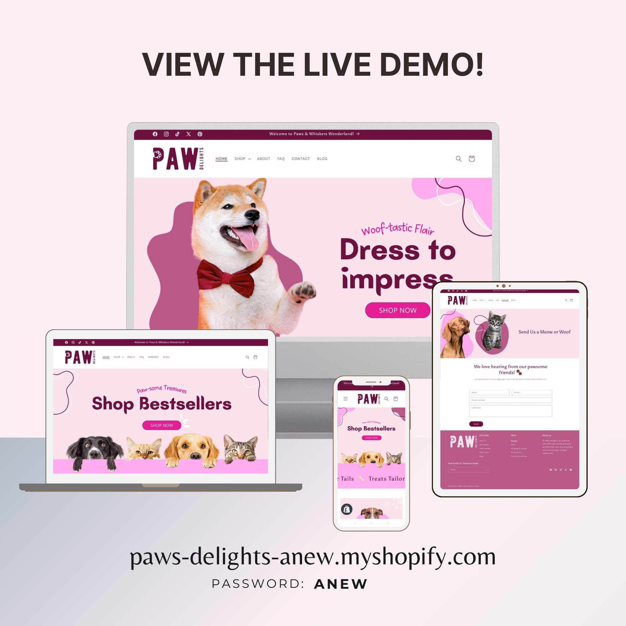 Ultimate Pet Store Shopify Theme Pet Supplies & Dog Accessories ...