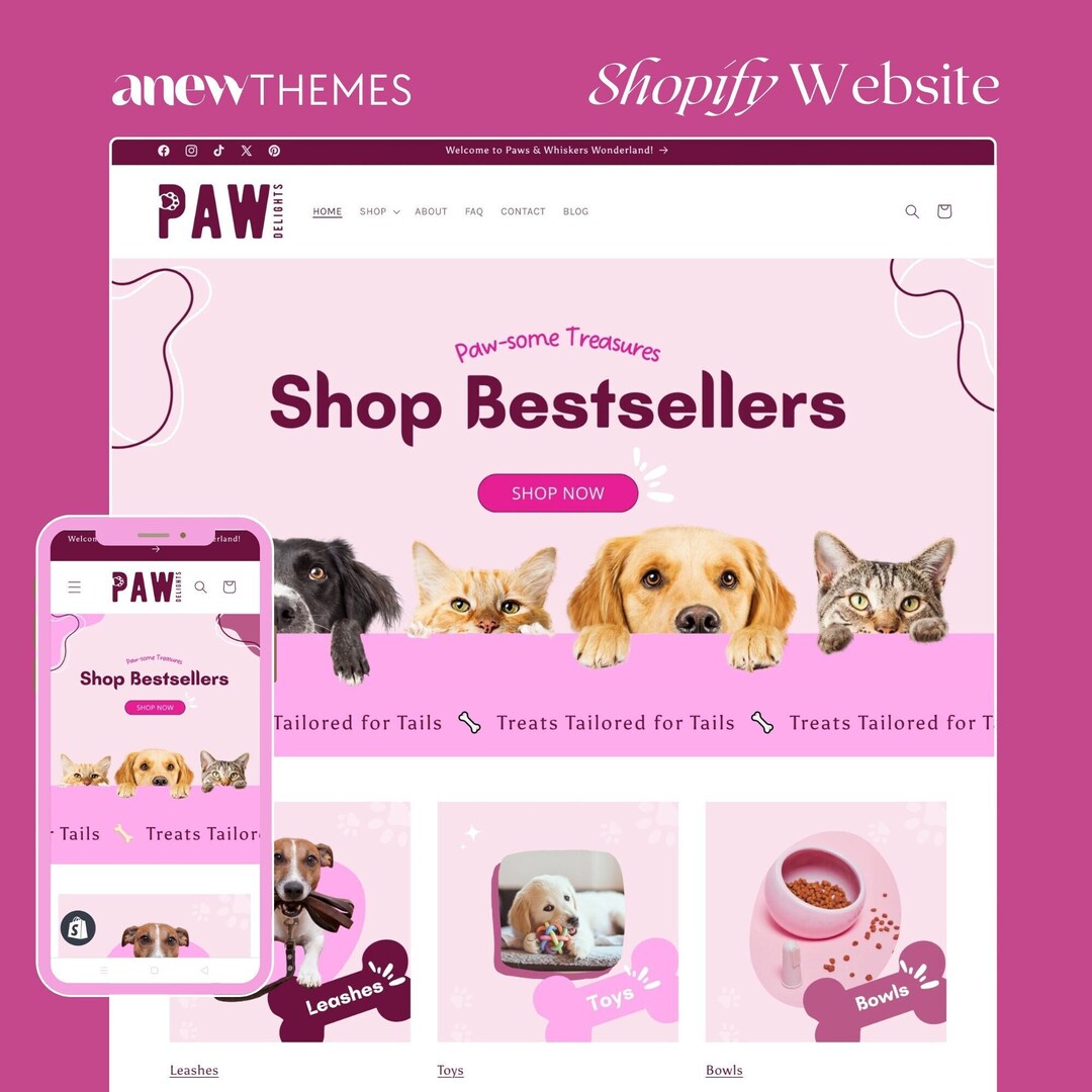 Ultimate Pet Store Shopify Theme Pet Supplies & Dog Accessories ...