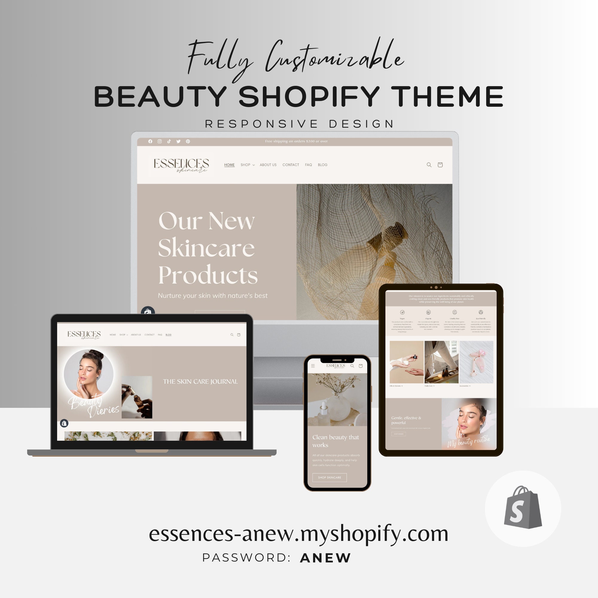 Shopify Theme Boutique Skincare Luxury Shopify Theme Store Shopify ...
