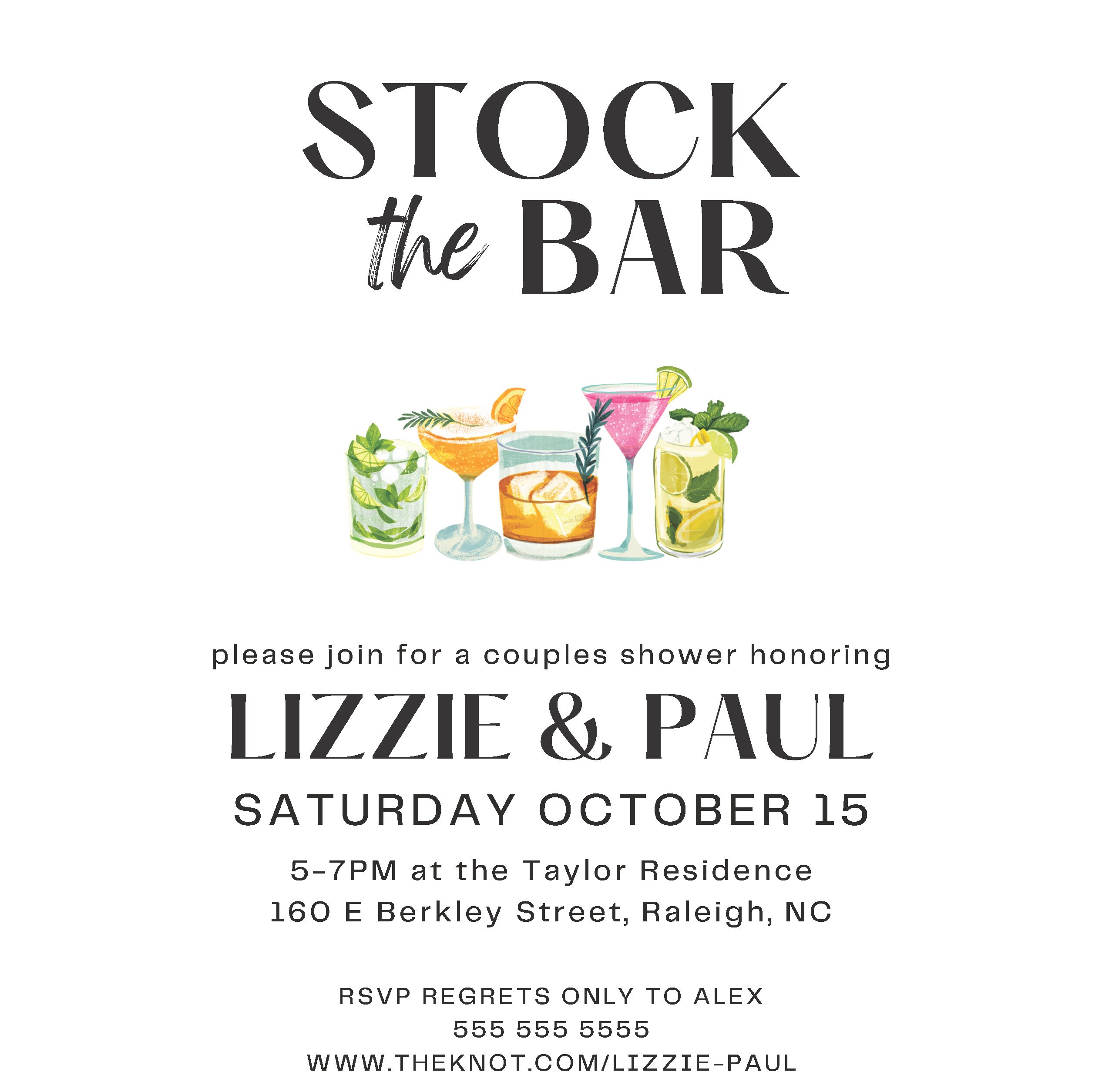 Stock the Bar Party Invitation - Etsy