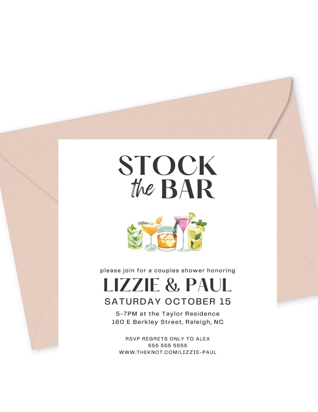 Stock the Bar Party Invitation - Etsy