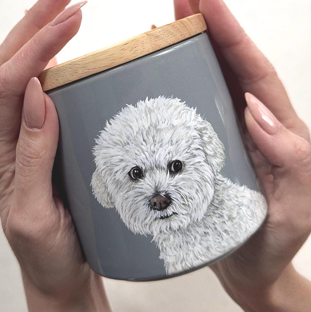 Personalized Dog Urn for Small Breeds up to 18 Lbs – Custom Memorial ...