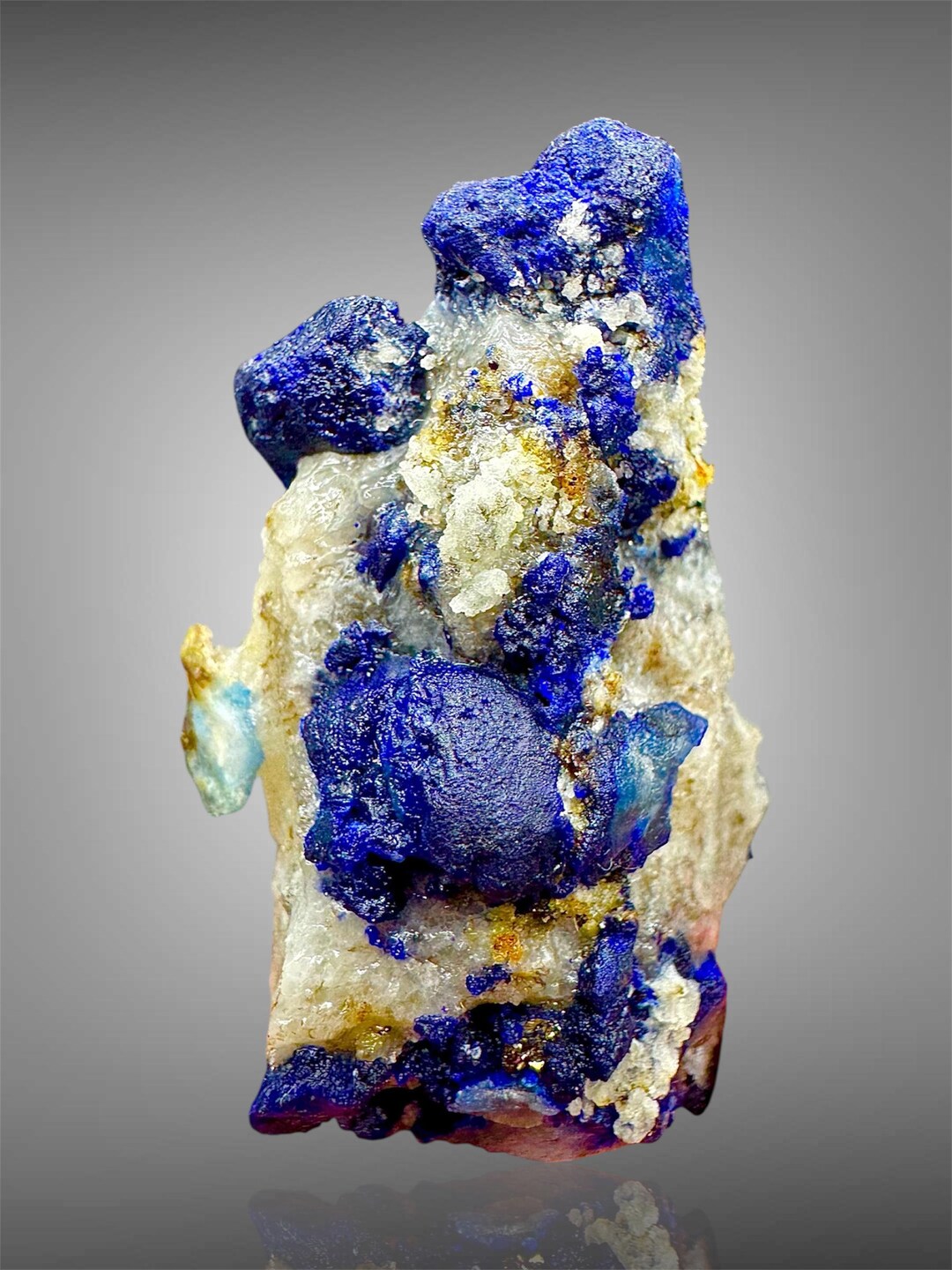 Beautiful Well Terminated Royal Blue Lazurite With Pyrite Crystal on ...