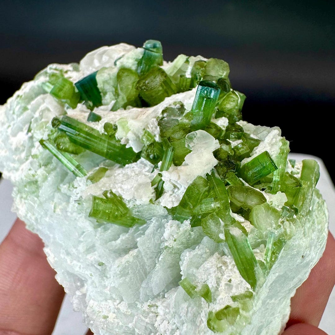 Blue Cap Tourmaline Crystal on Matrix Combine Specimen, Tourmaline ...