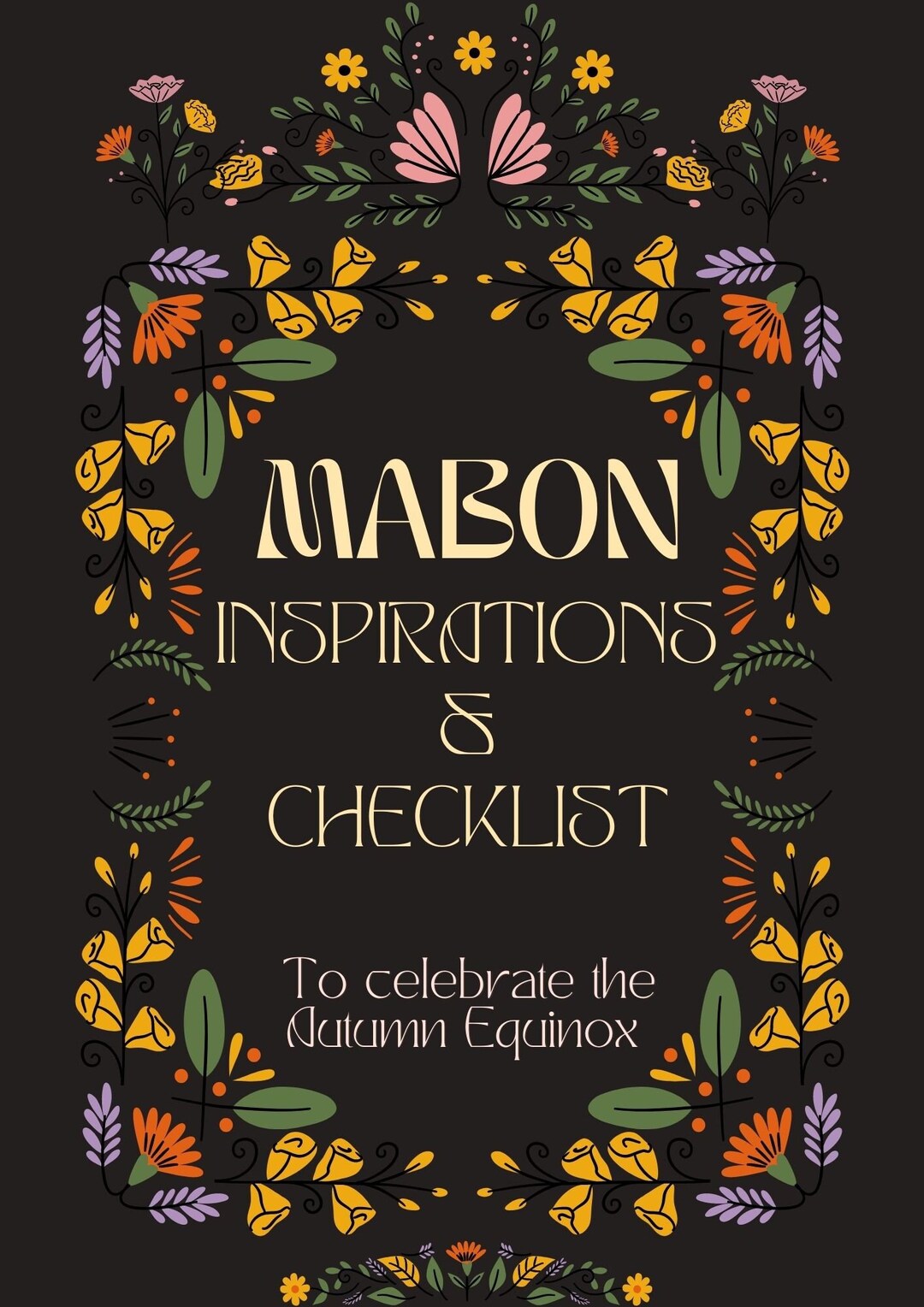 Mabon Inspirations & Checklist - Etsy