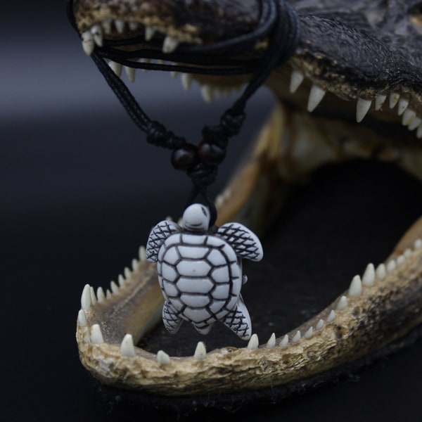 Bone Turtle Necklace - Etsy