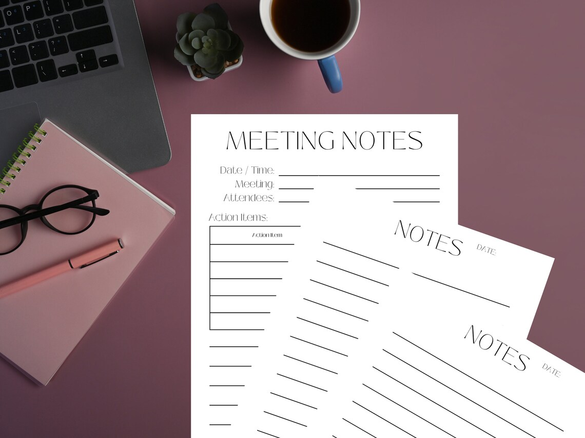 BUNDLE!! Digital Meetings Notes, Goodnotes Meeting Notes, iPad Meeting ...