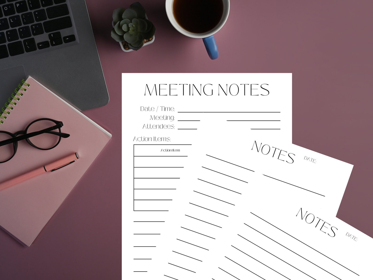 BUNDLE!! Digital Meetings Notes, Goodnotes Meeting Notes, iPad Meeting ...
