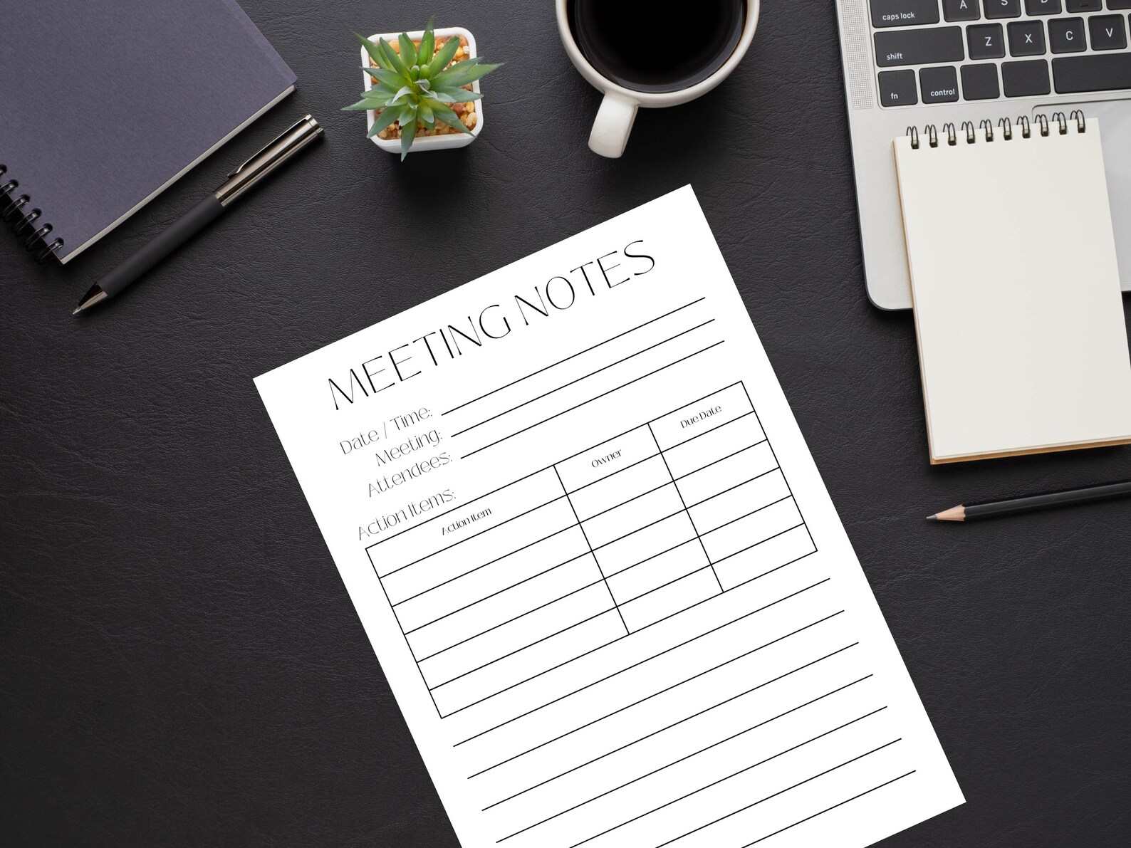 Digital Meetings Notes, Goodnotes Meeting Notes, iPad Meeting Notes ...