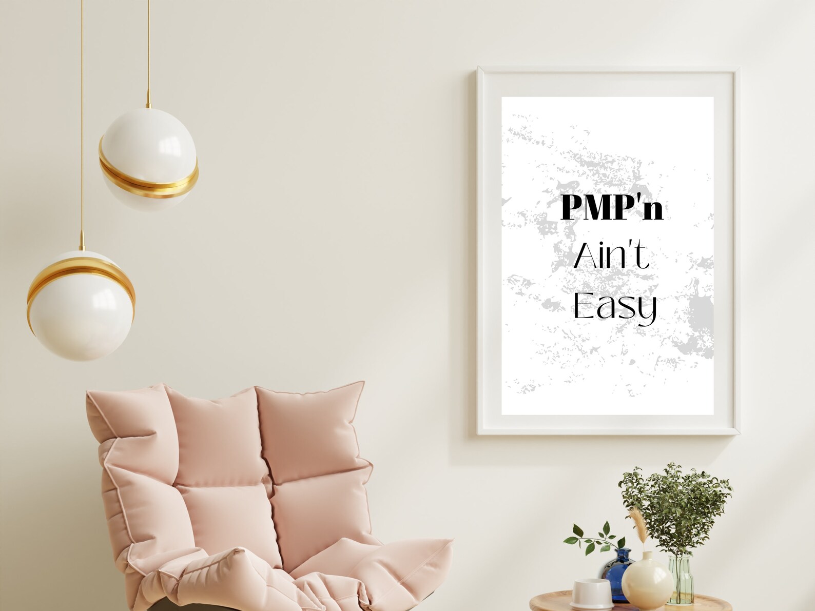 PMP Poster - Pmp'n Ain't Easy, Project Management Office Decor - PDF ...