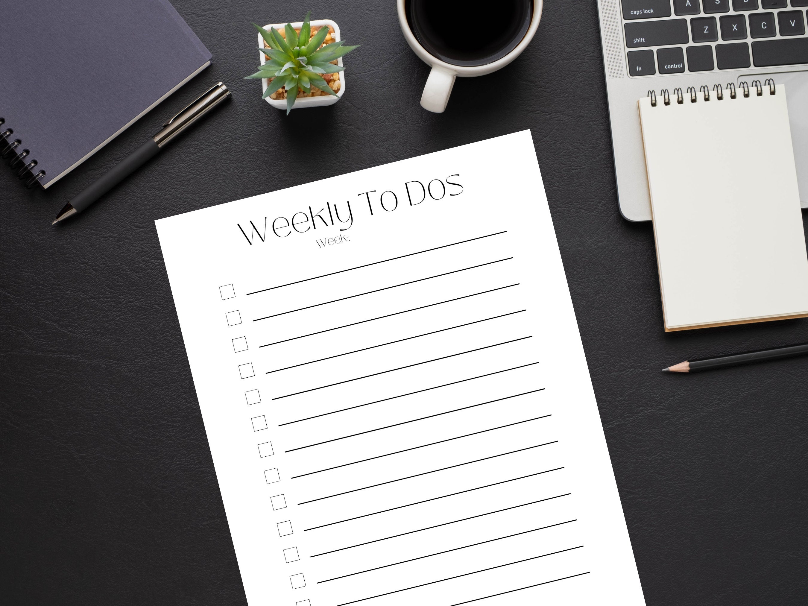 Digital Weekly Checklist, Goodnotes Weekly Checklist, iPad Weekly ...