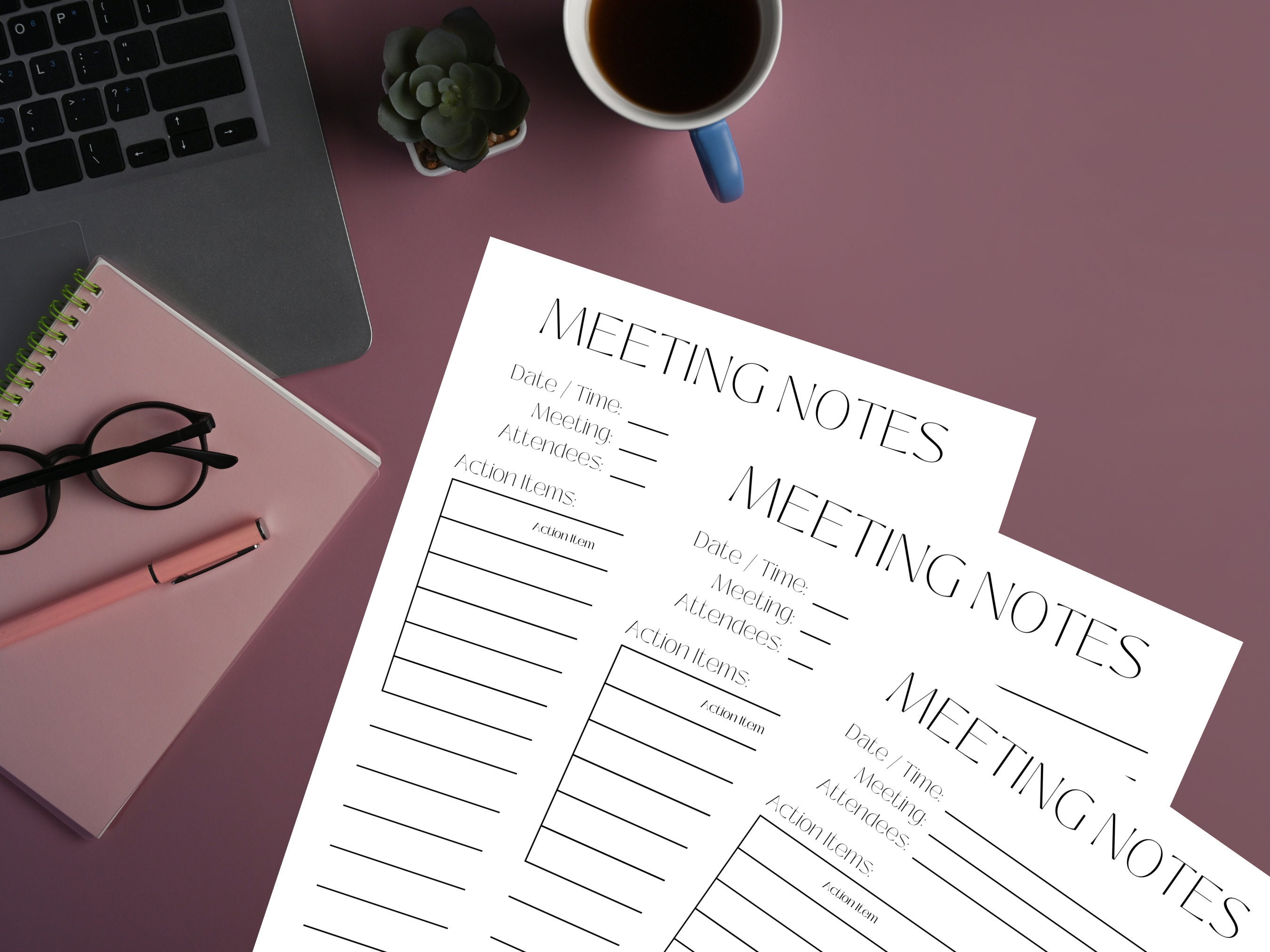 Digital Meetings Notes, Goodnotes Meeting Notes, iPad Meeting Notes ...