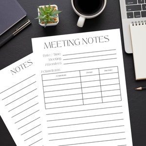 BUNDLE!! Digital Meetings Notes, Goodnotes Meeting Notes, iPad Meeting ...