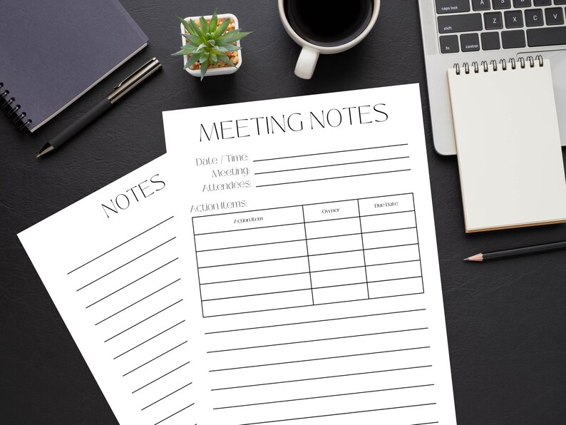 BUNDLE!! Digital Meetings Notes, Goodnotes Meeting Notes, iPad Meeting ...