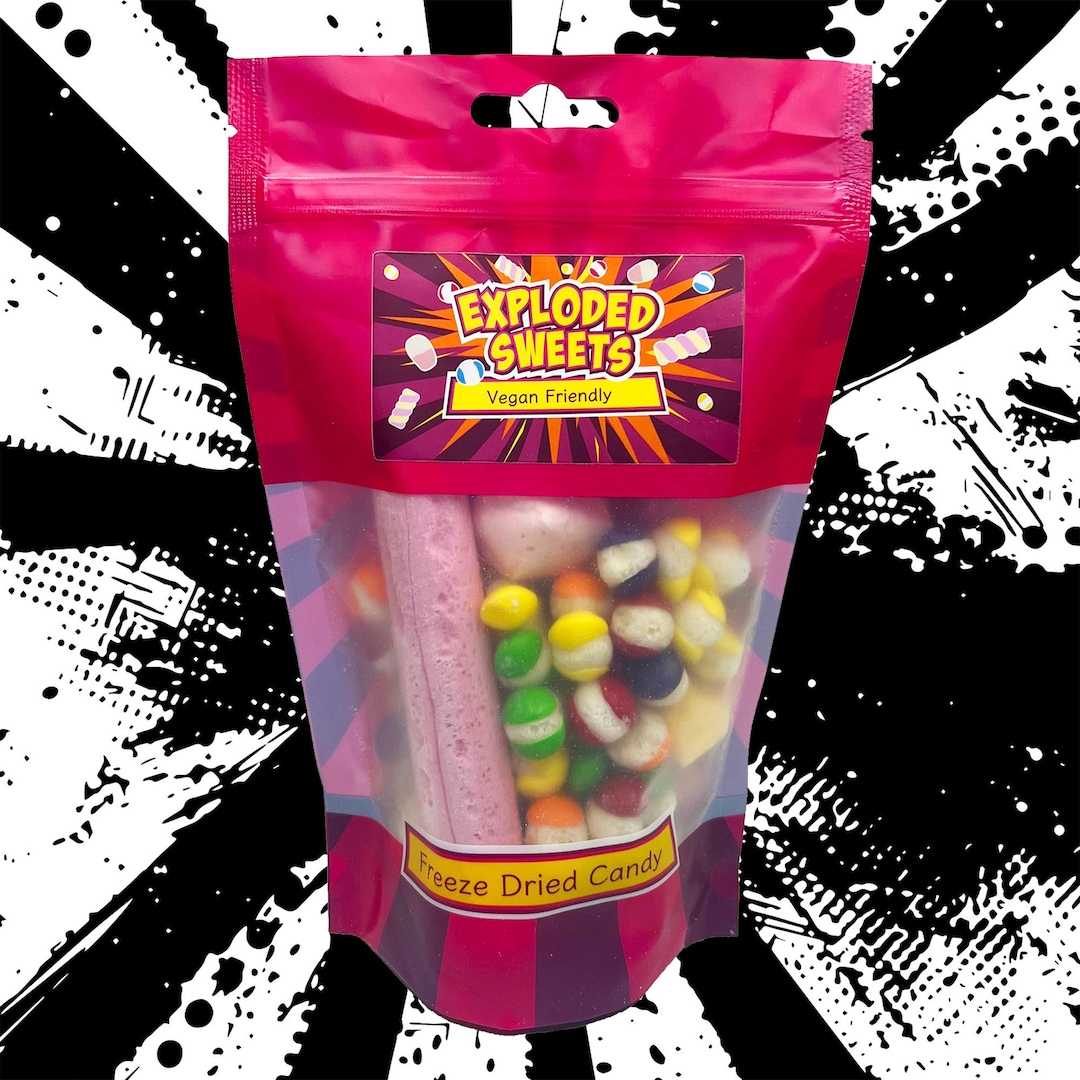 Freezie Bag - Vegan | Exploded Sweets | Freeze Dried Candy UK - Etsy UK