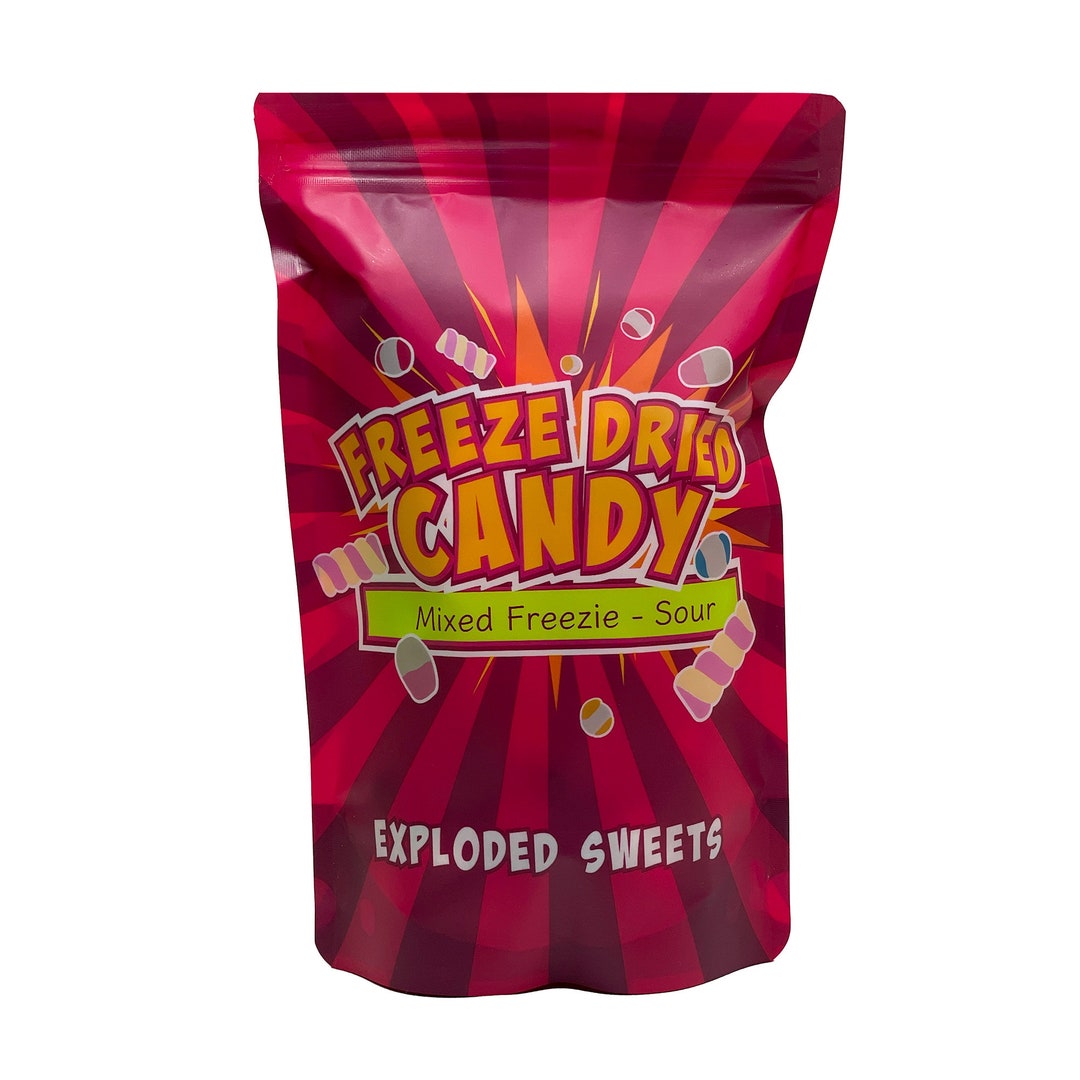 Freezie Bag Sour Exploded Sweets Freeze Dried Candy UK - Etsy UK