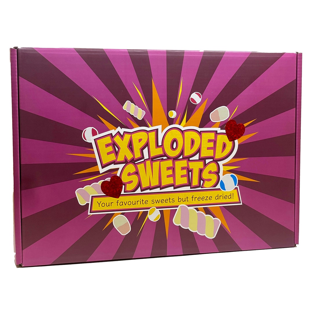 Gift Box Valentines Exploded Sweets Freeze Dried Candy UK - Etsy