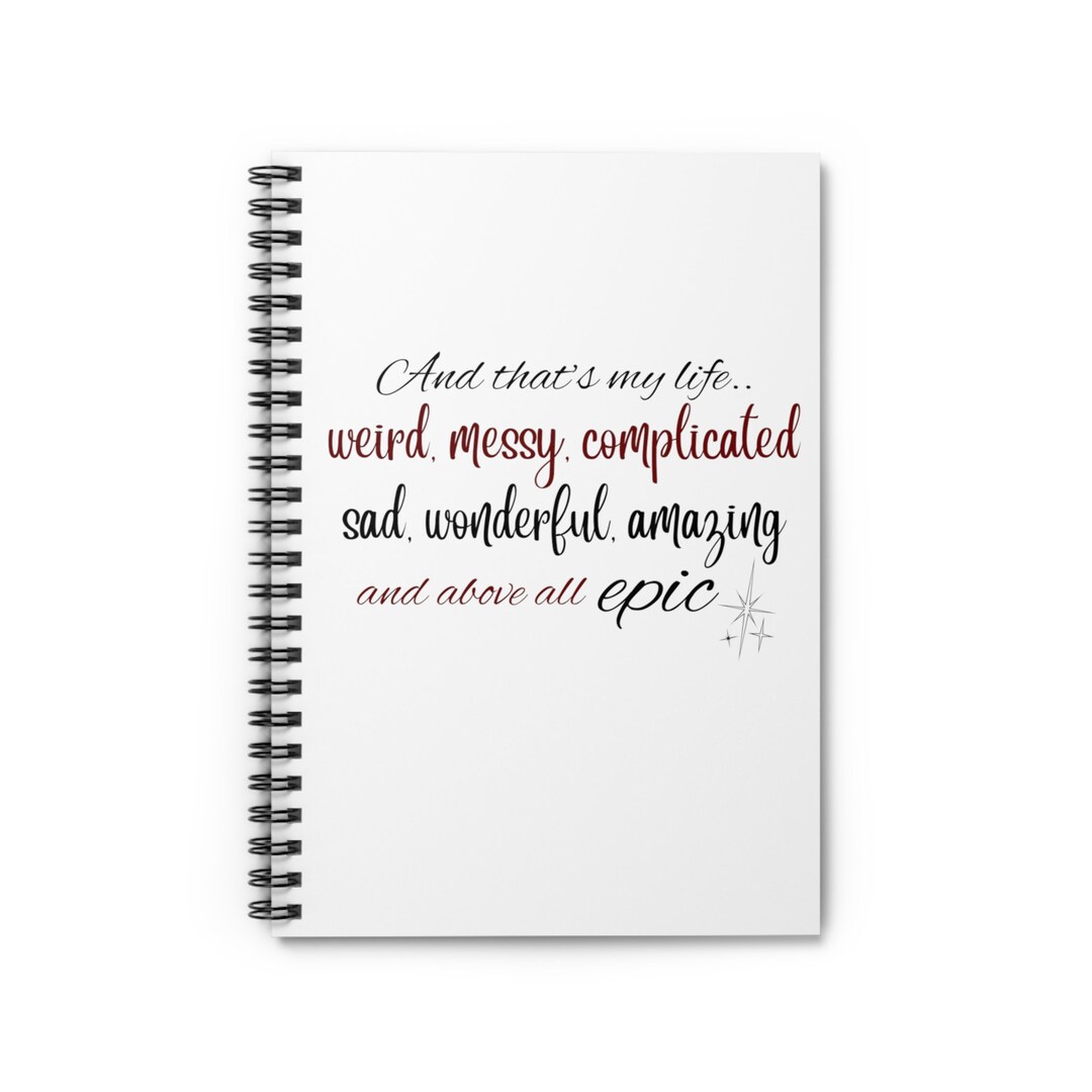 The Vampire Diaries Elena Gilbert Quote Merch Spiral Notebook Ruled ...