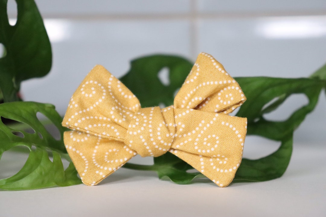 Curry Coloured Hair Bow Pigtail Hair Accessory Plastic Free - Etsy