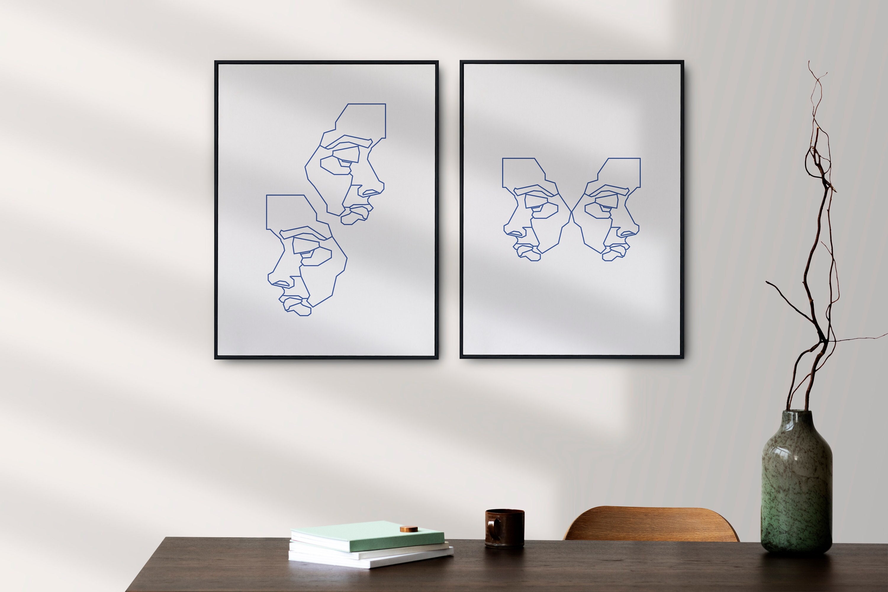 Minimal Line Art Print, Printable Minimal Wall Art - Etsy