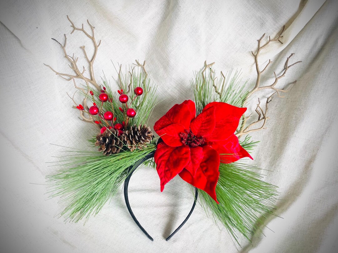 Christmas Yule Branch Antler Cosplay Fairy Goddess Headband - Etsy