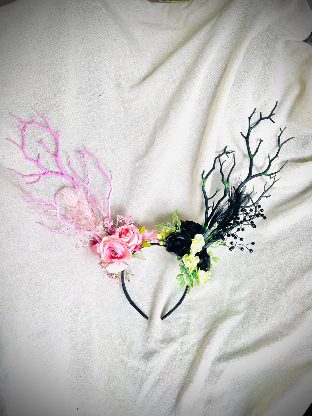 Wicked Branch Antler Cosplay Fairy Goddess Headband - Etsy