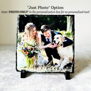Personalised Photo Slate Gift - Custom Slate Photo Frame for ...