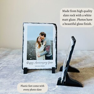 Personalised Photo Slate Gift - Custom Slate Photo Frame for ...