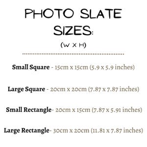 Personalised Photo Slate Gift - Custom Slate Photo Frame for ...