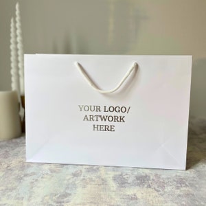 Personalised Logo Gift Bags - Customised Gift Bags With Gold/silver ...