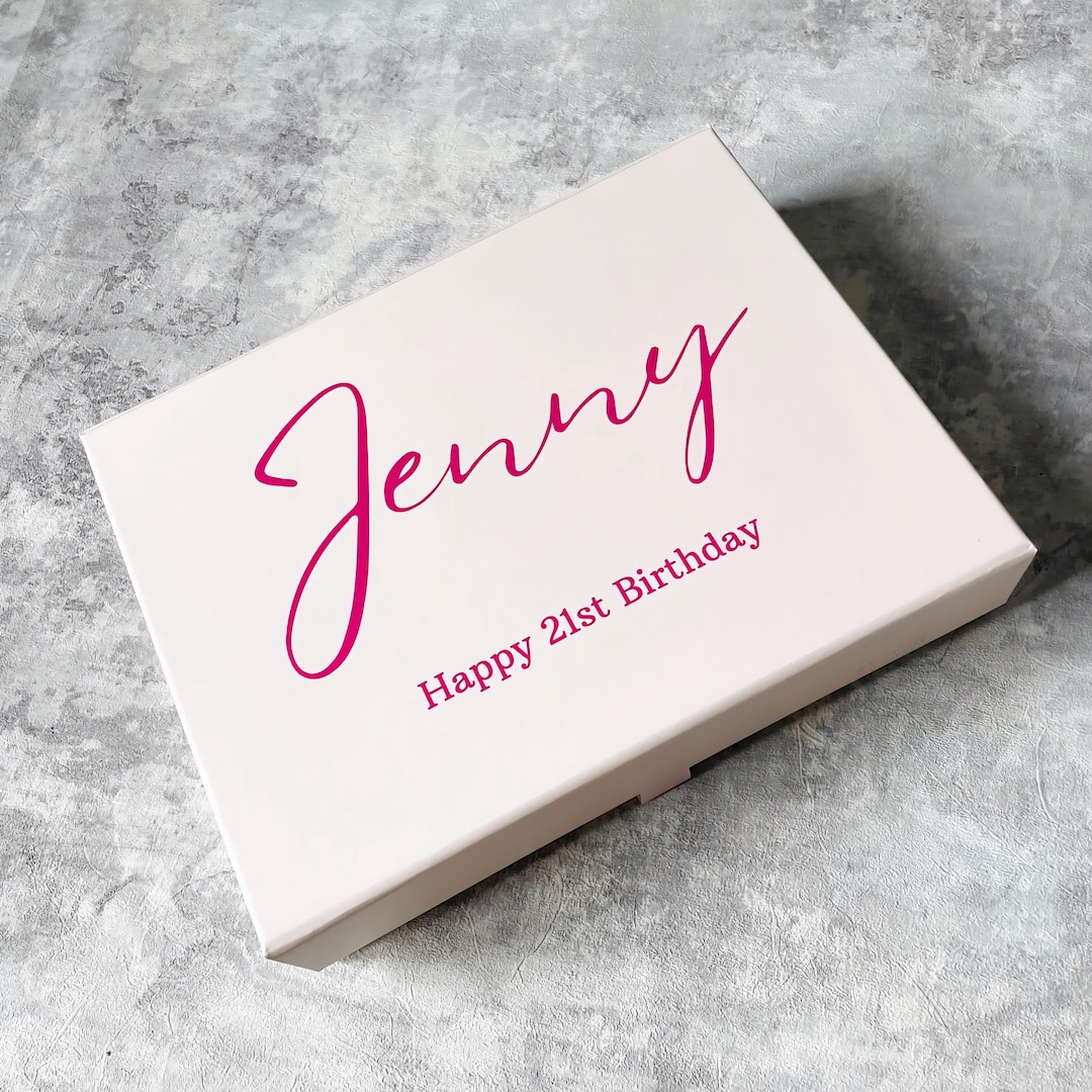 Personalised Gift Box - Custom Birthday Gift Box, Handmade Keepsake ...