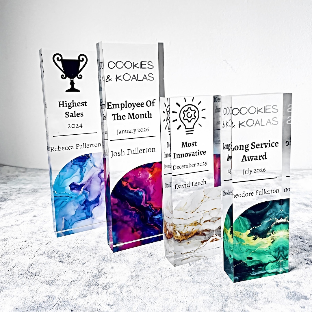 Personalised Corporate Trophy - Employee Recognition Award - Business ...