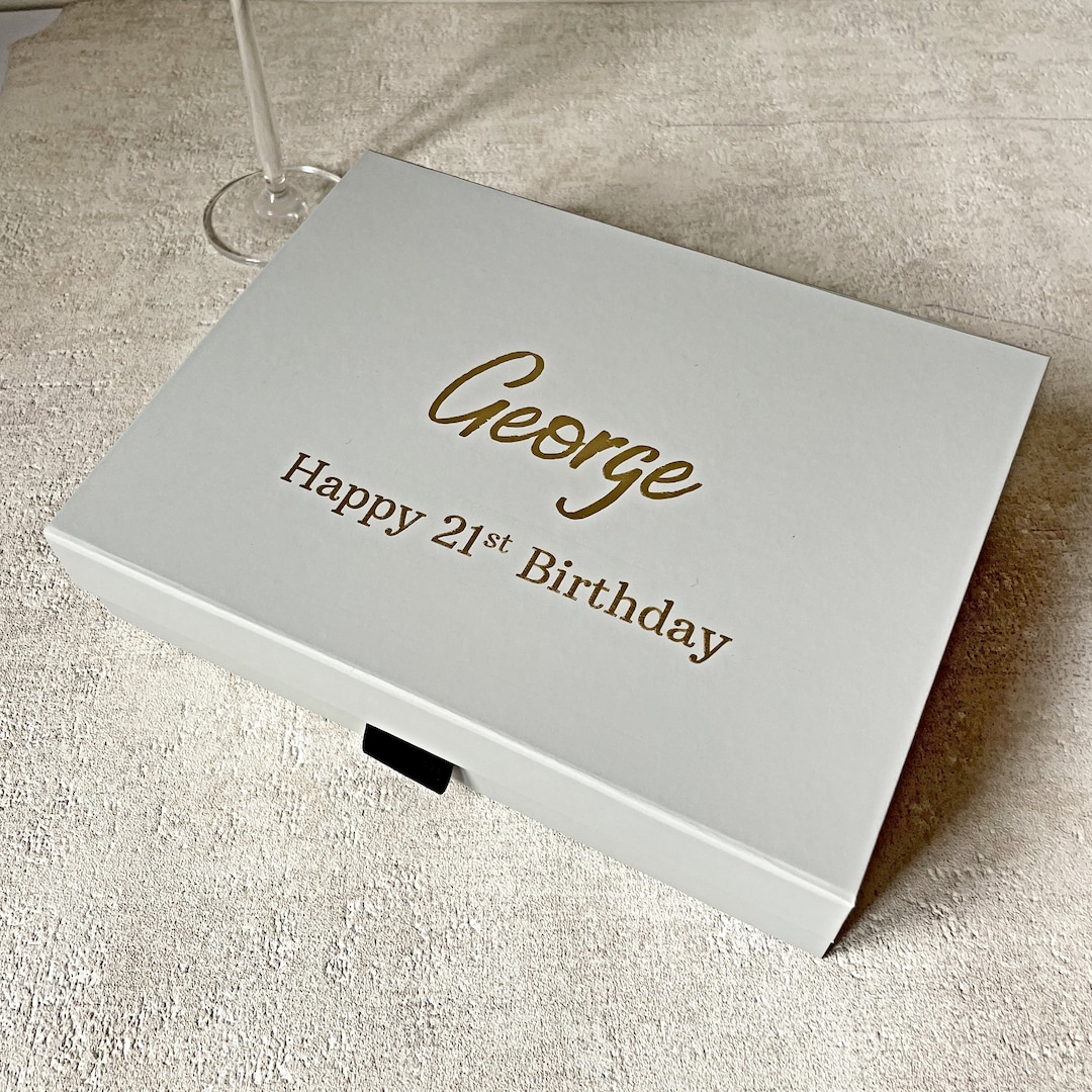 Personalised Birthday Keepsake Box: Customisable Sweet 16/21st Gift Box ...