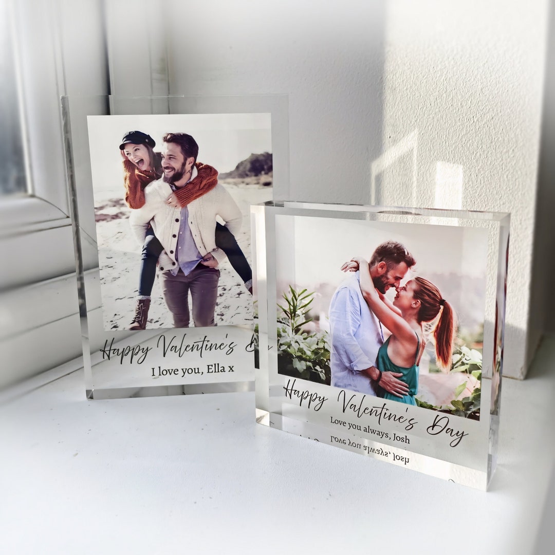 Custom Acrylic Photo Gift - Personalised Valentine's Day Gift for Him/her, Anniversary Photo ...