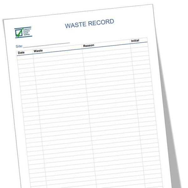 Food Waste Log Restaurant - Etsy